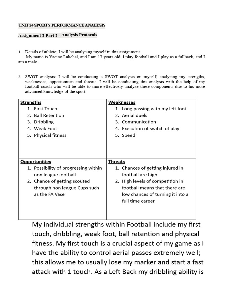 Rita A1 | PDF | Association Football | Swot Analysis