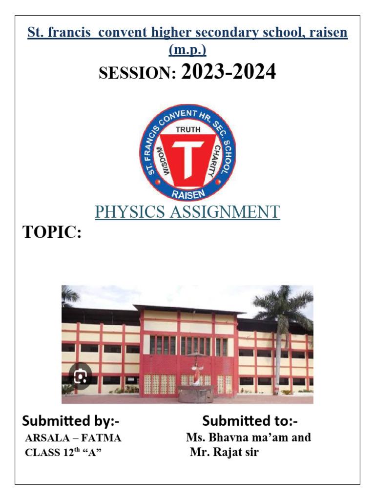 Physics Project Completion Certificate | PDF | Career & Growth