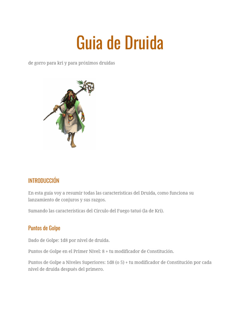 Guia Druida | PDF | druida