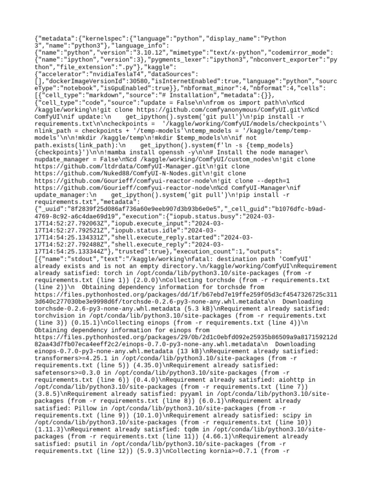Reactor Comfyui - Ipynb | PDF | System Software | Software