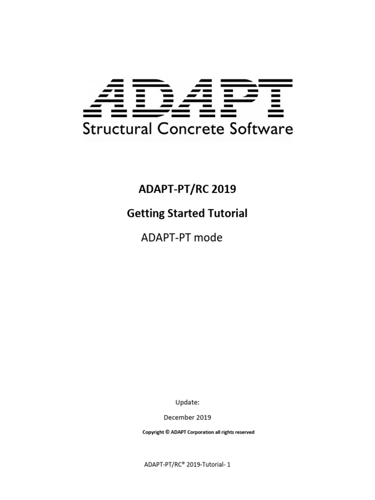 ADAPT PTRC 2019 Getting Started Guide PT Mode | PDF | Strength Of ...