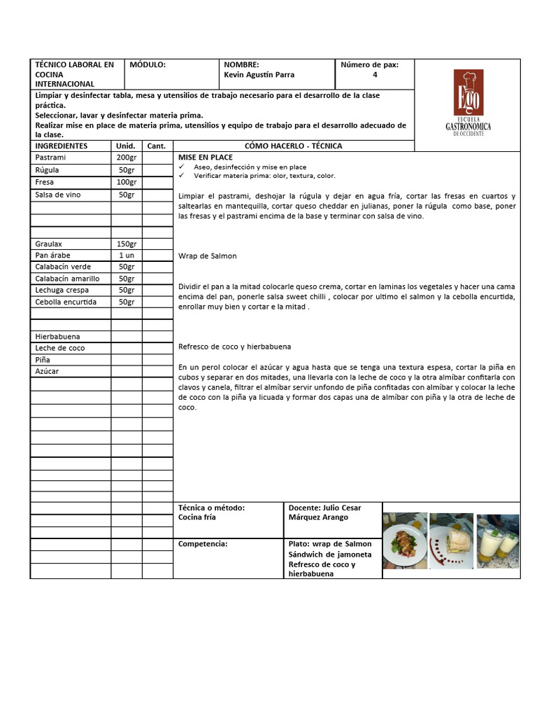 Fichaa 2 . | PDF | Decapado | Alimentos