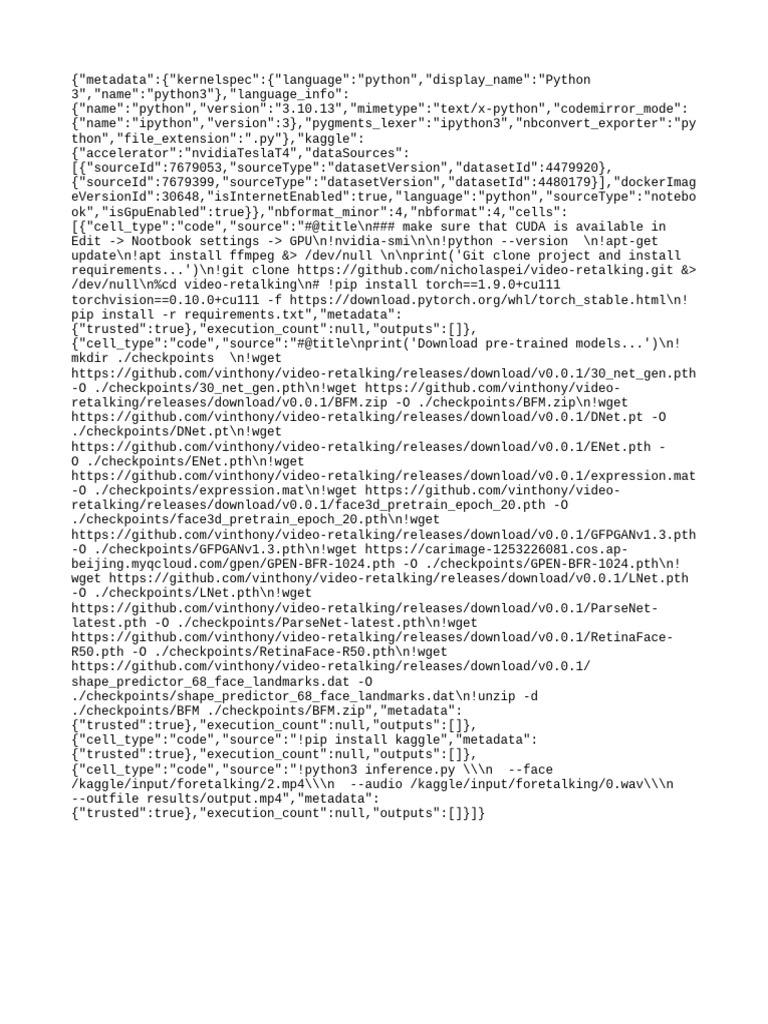 Retalking For High Resolution - Ipynb | PDF | Utility Software | Operating System Technology