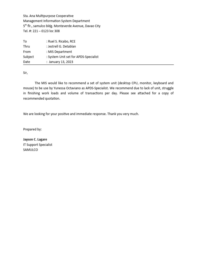 APDS Recommend System Unit | PDF