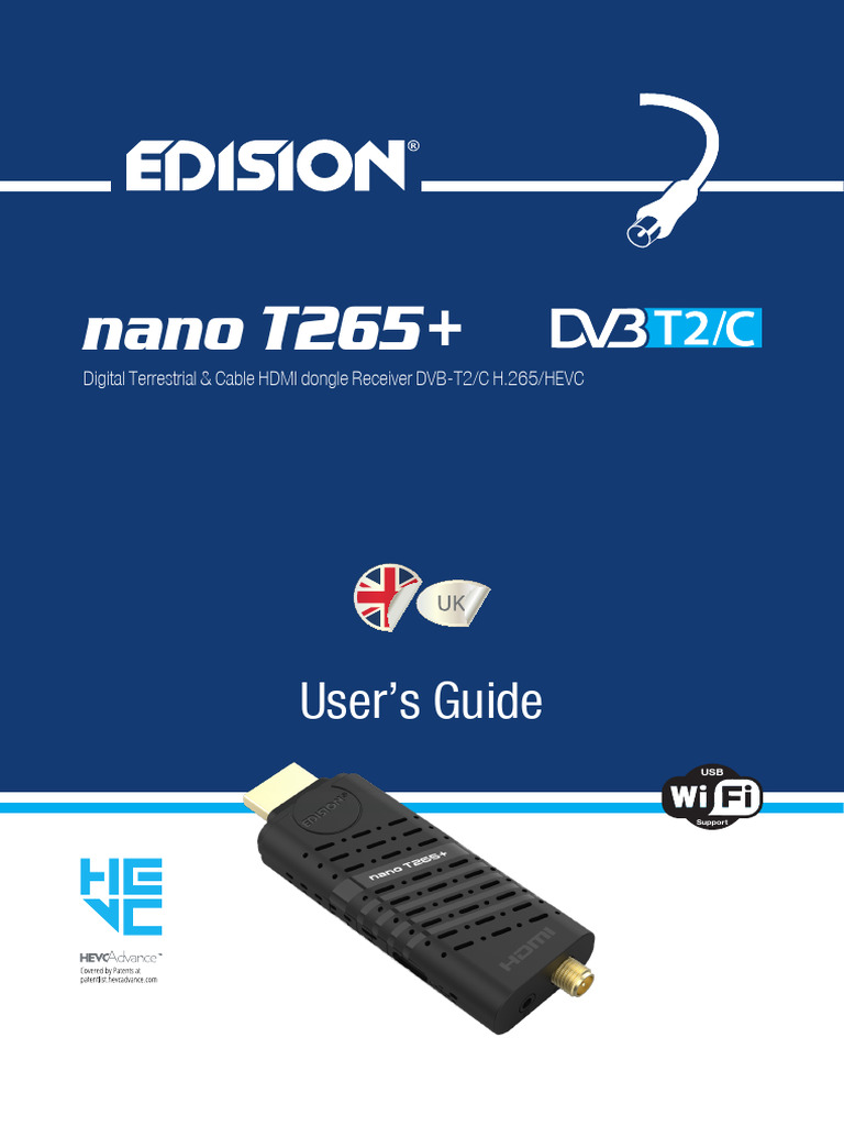 MANUAL EDISION Nano T265+ EN | PDF | Hdmi | Cable Television