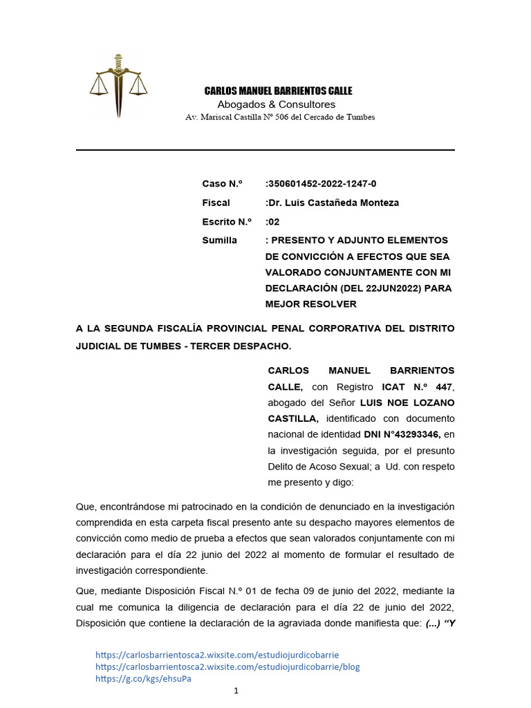 Adjunta Medios de Prueba PDF | PDF | Fiscal | Gobierno