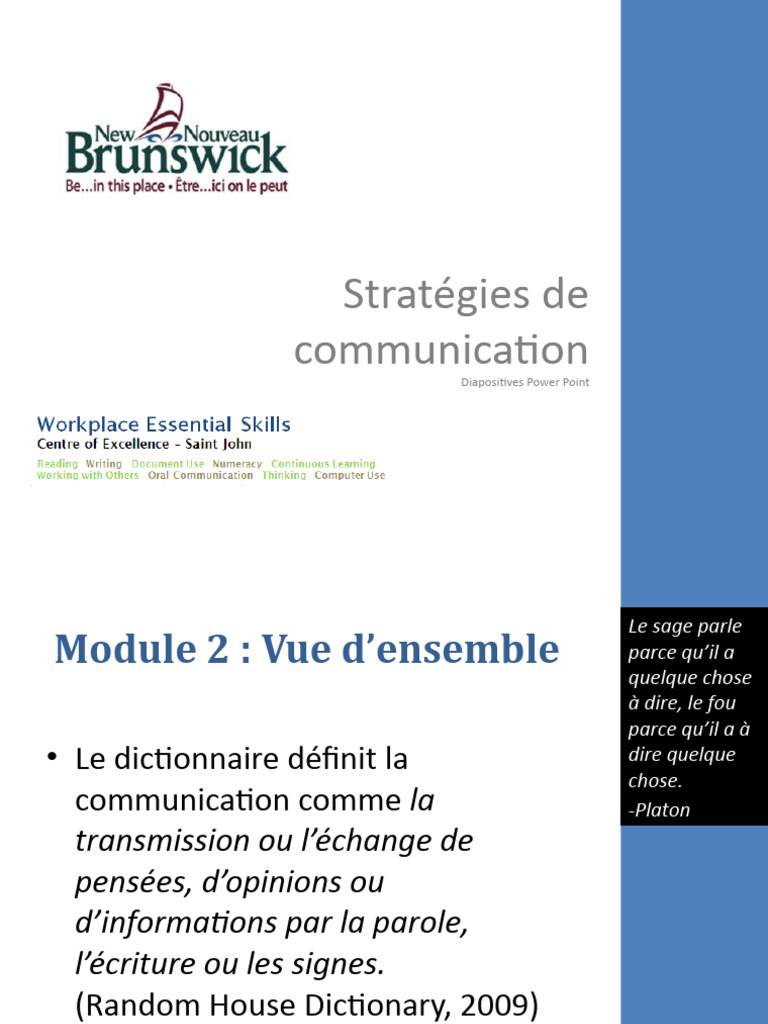 5-Stratégies de Communication (Copie) | PDF | la communication | Question
