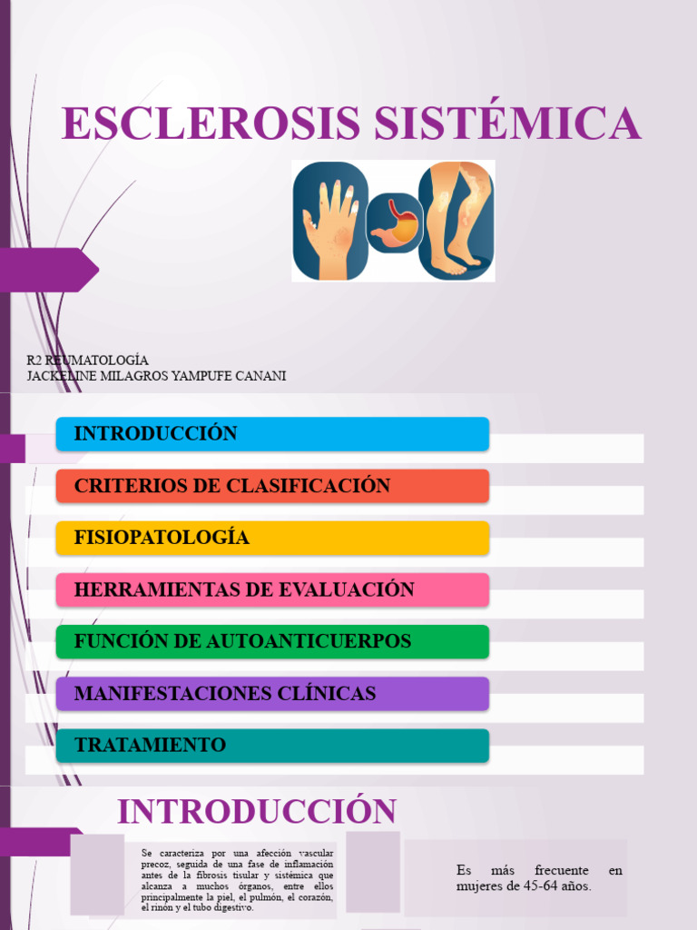 Esclerosis Sistemica | PDF | Neumonía | Hipertensión