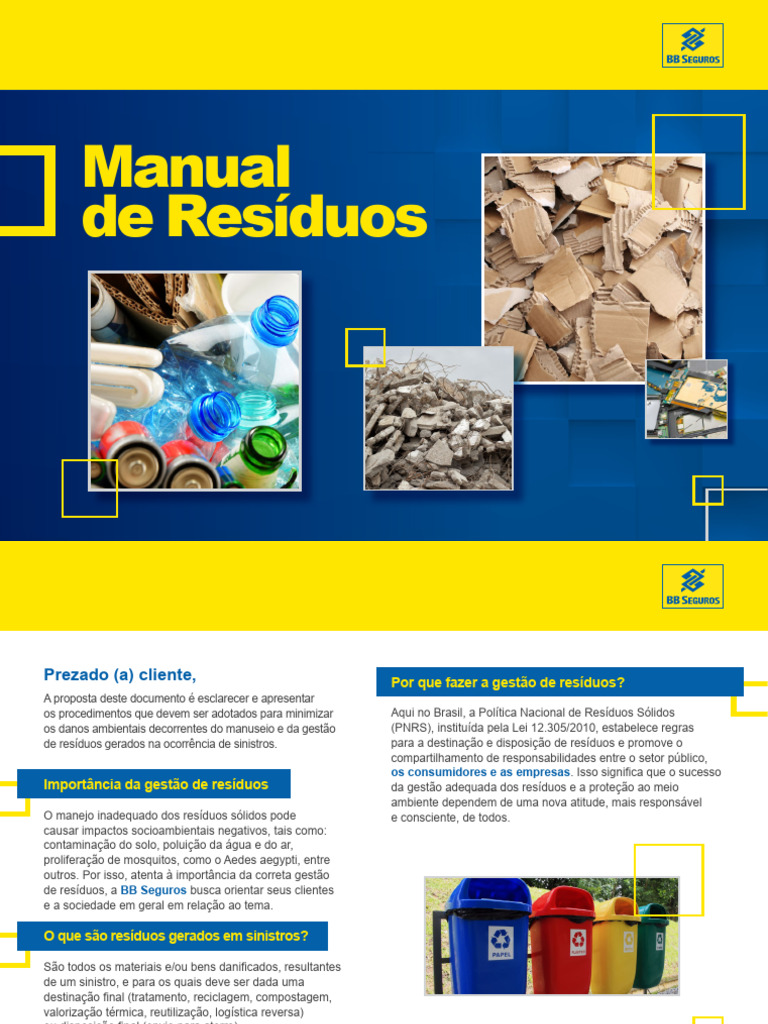 BB Manual de Resíduos | Download grátis PDF | Desperdício | Economia e meio ambiente
