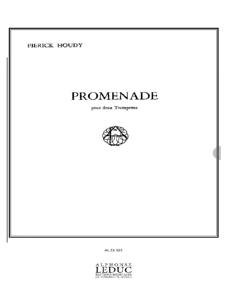 Duet Promenade - Pierick Houdy | PDF