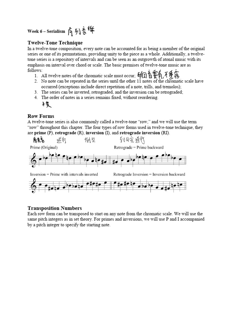 Week 6 handout | PDF | Scale (Music) | Musical Compositions
