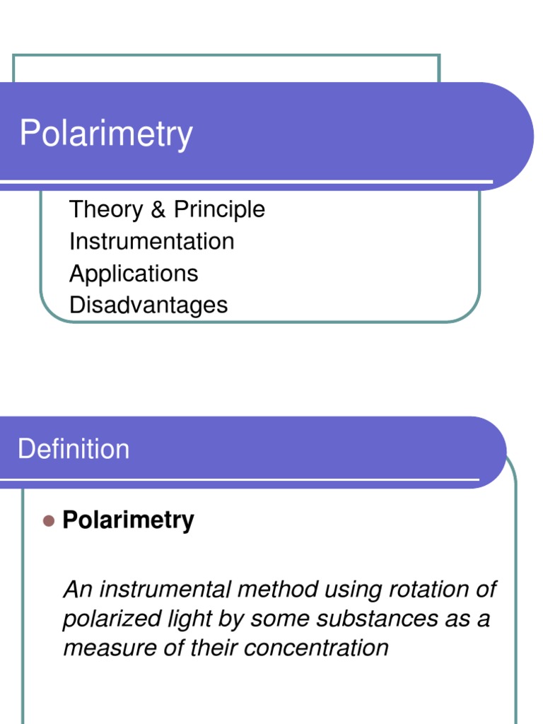 Polarimetry | PDF | Isomer | Chirality (Chemistry)
