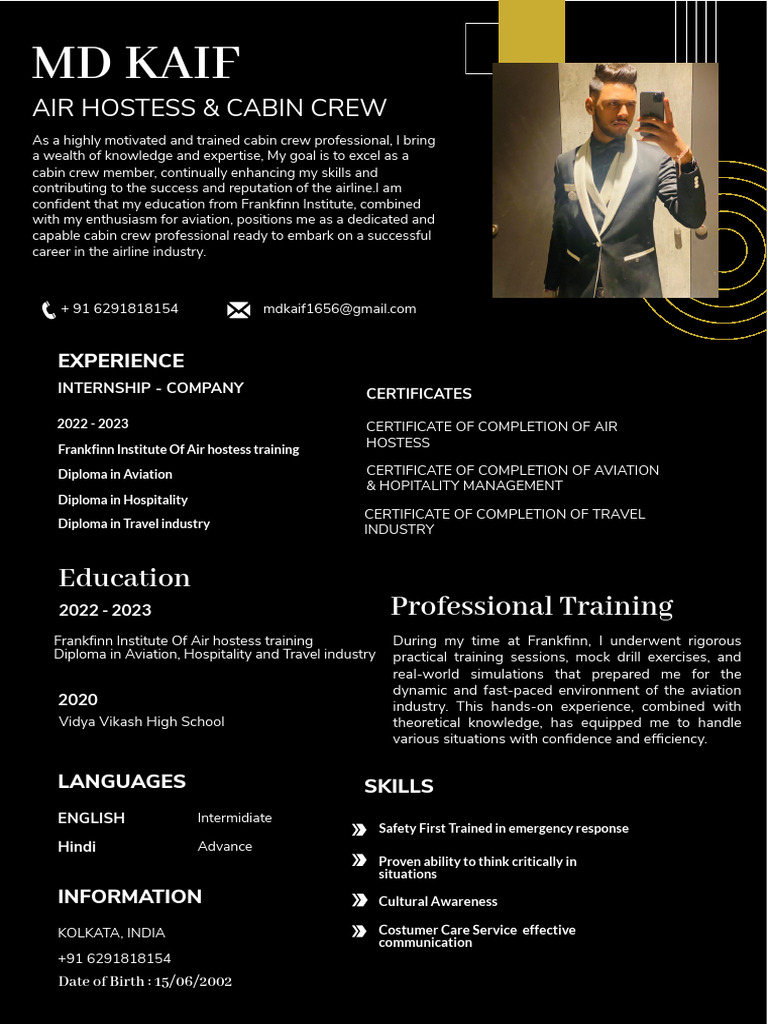 wepik-shahnawaj-resume-20240118170518K5td | PDF | Flight Attendant ...