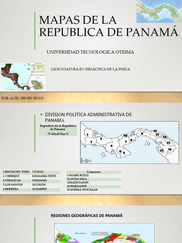 Mapas de La Republica de Panamá | PDF | Panamá | Pueblos Indígenas de ...