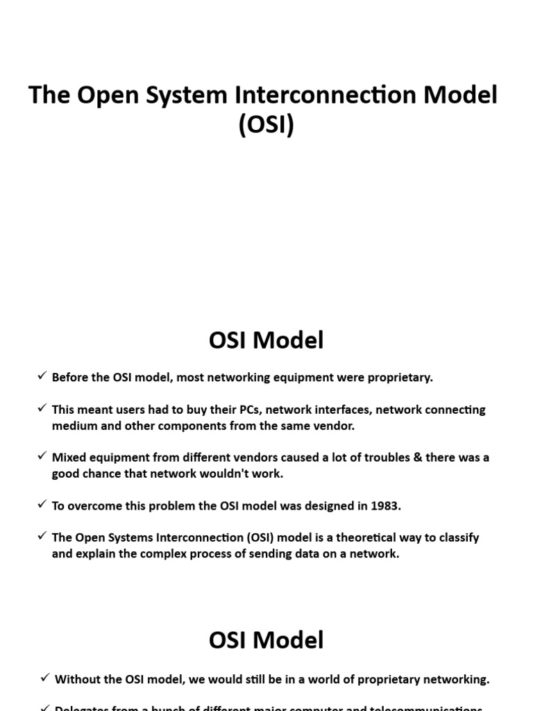 Lecture-7 OSI Model | PDF | Osi Model | Computer Network Lecture-7 OSI Model | PDF | Osi Model | Computer Network