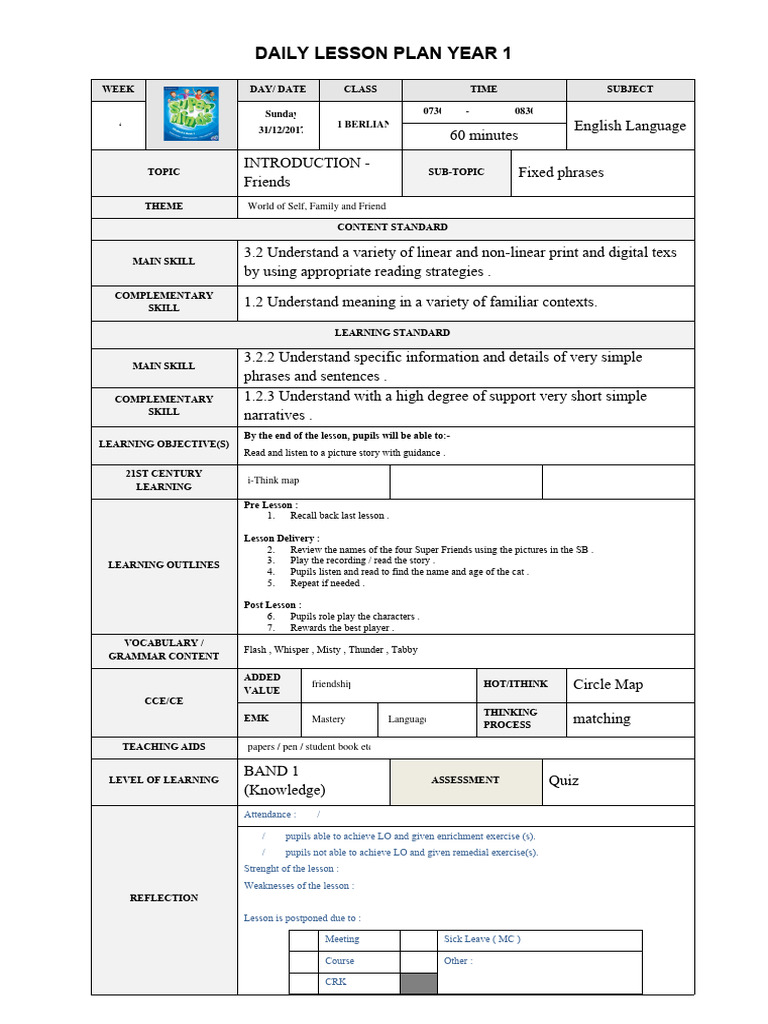 WEEK 4 - Unit INTRODUCTION - FRIENDS | PDF | Lesson Plan | Learning WEEK 4 - Unit INTRODUCTION - FRIENDS | PDF | Lesson Plan | Learning
