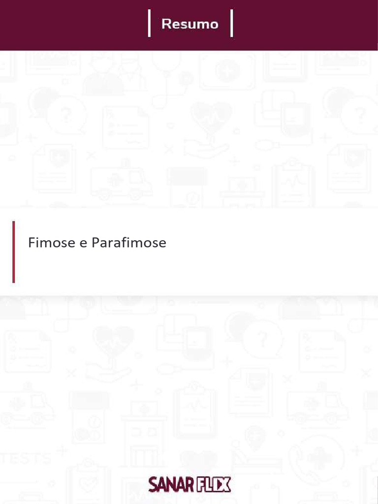 Fimose e Parafimose: Causas e Tratamentos | PDF | Circuncisão | Remédio