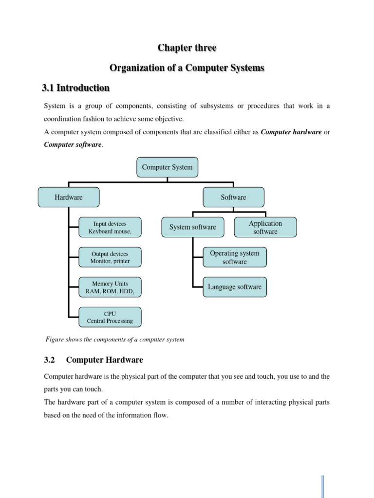 Chapter 3 - Organization of A Computer Systems | PDF | Computer Data Storage | Input/Output