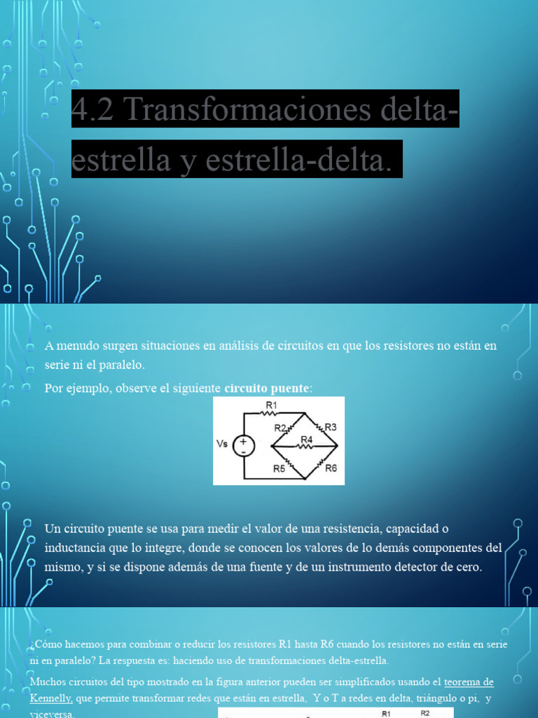Transformaciones Delta-Estrella en Circuitos | PDF
