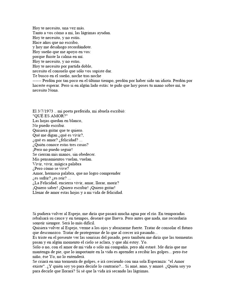 Hoy Te Necesito | PDF