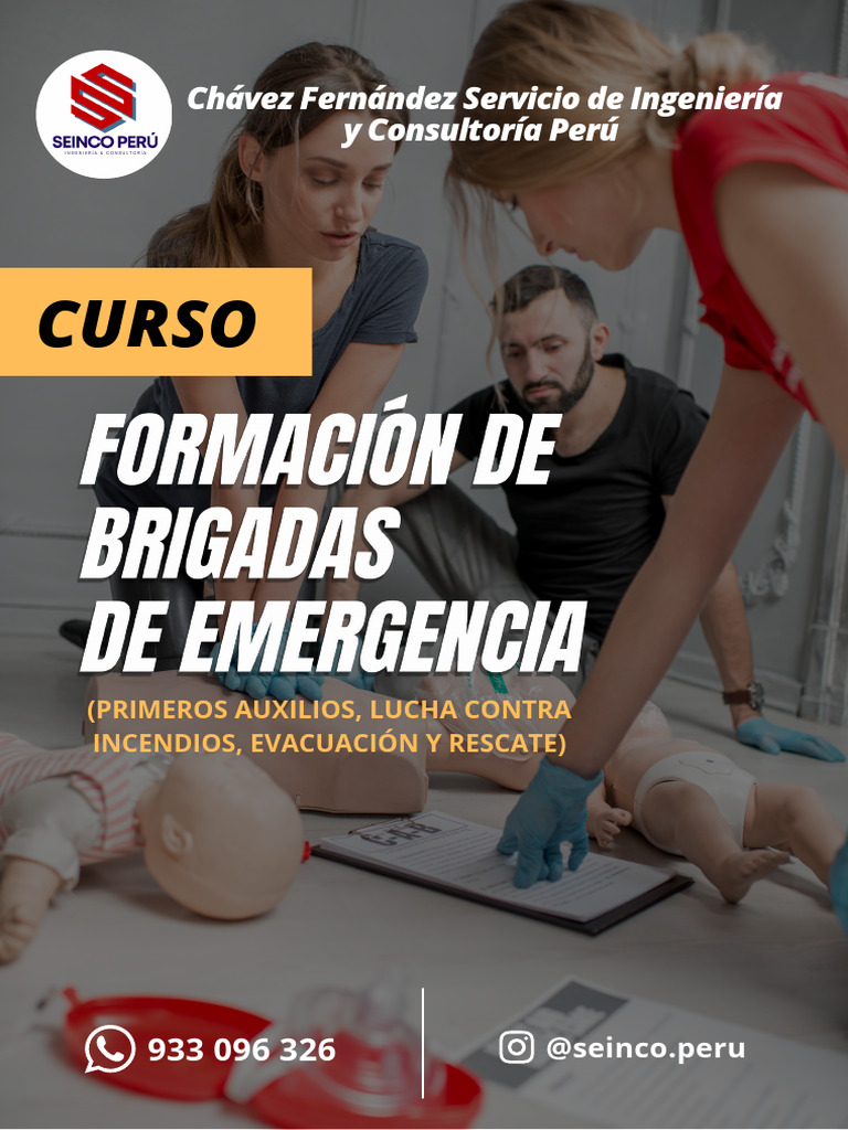 Formación Brigadas Emergencia Perú | PDF | Primeros auxilios | Servicios de emergencia