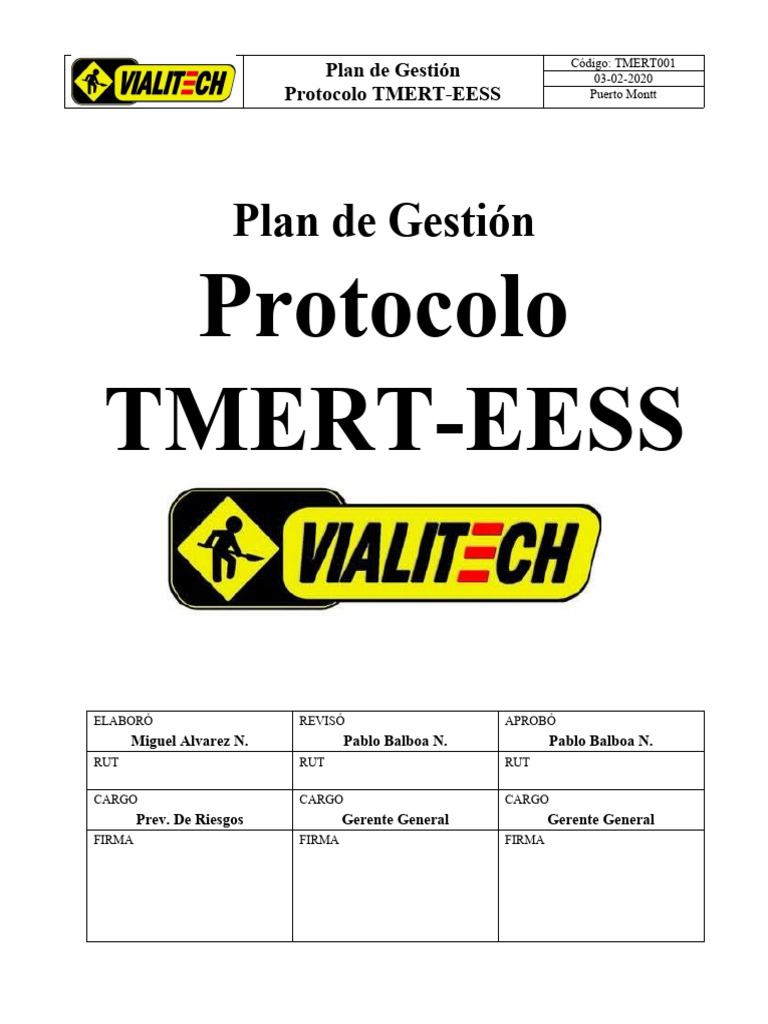 Plan de Gestion TMERT-EESS | PDF | Músculo