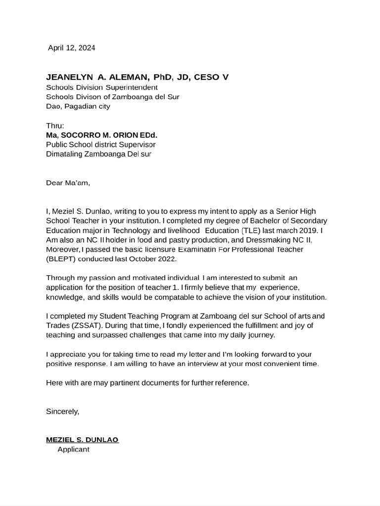 Final Letter | PDF