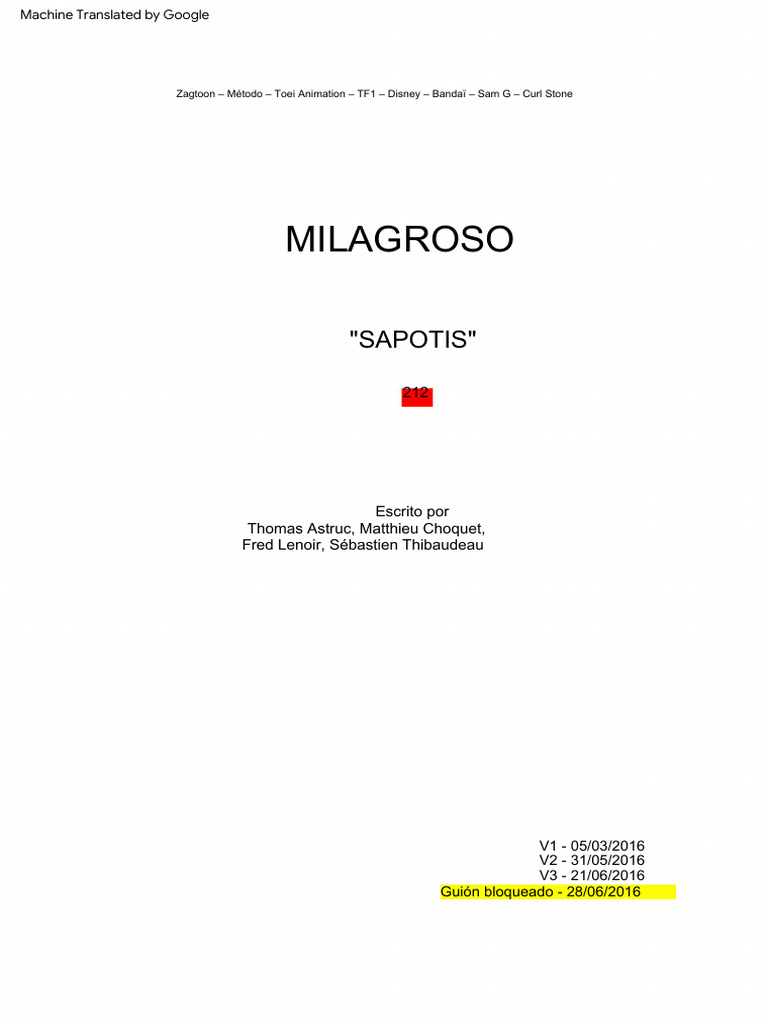 Noche de Pijamas con Sapotis | PDF