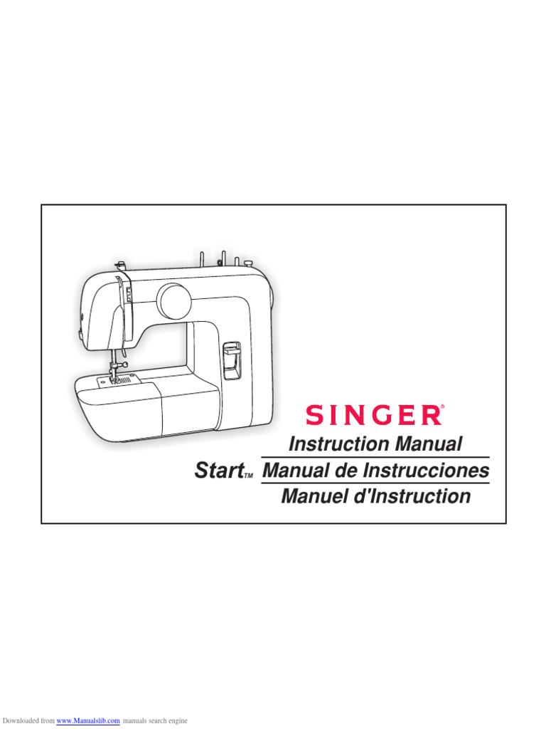 Singer Start 1304 Sewing Machine Instruction Manual | PDF | Sewing ...