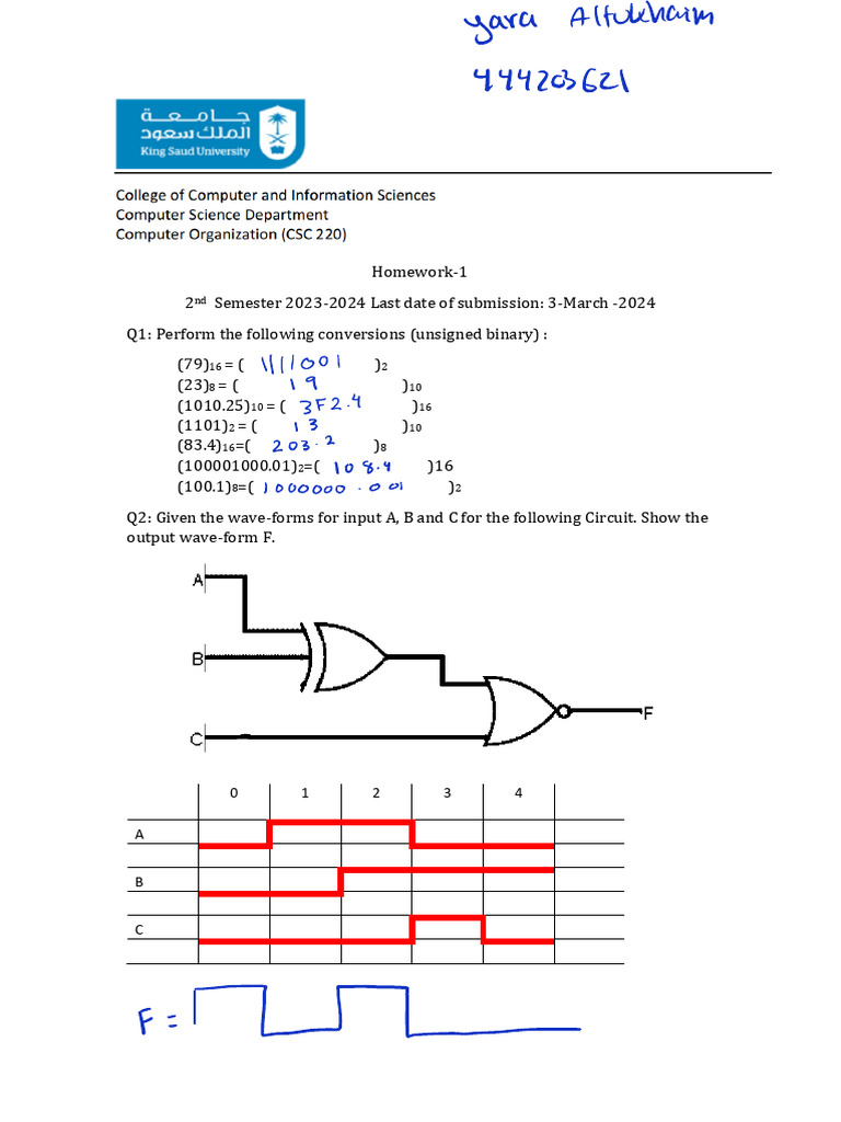 HW1 4 | PDF | Computer Engineering | Mathematical Logic