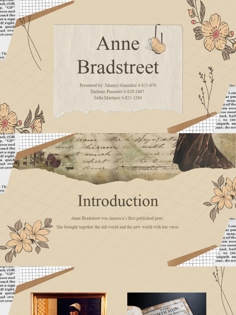 Anne Bradstreet: America's First Poet | PDF | Classics | General Fiction