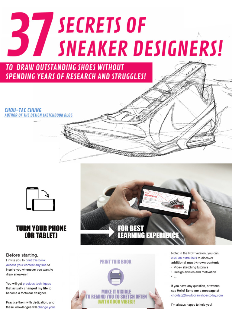 37 Secrets Sneaker Designer Book - Chou Tac Chung v4 | PDF | Shoe ...