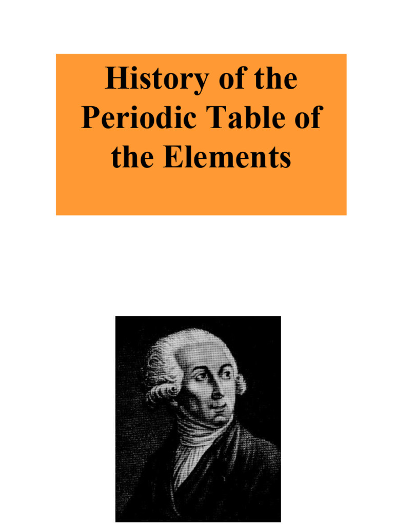 History of Periodic Table Part 3 | PDF | Gases | Chemical Reactions