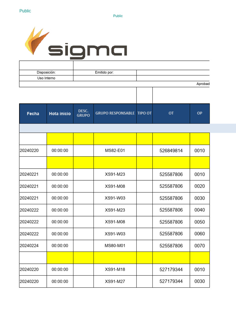 Notif SPOT SIGMA SDL1 | PDF