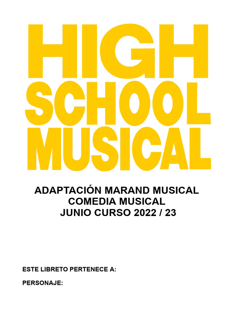 HSM LIBRETO Junio 2022 - 2023 | PDF | Romeo y Julieta
