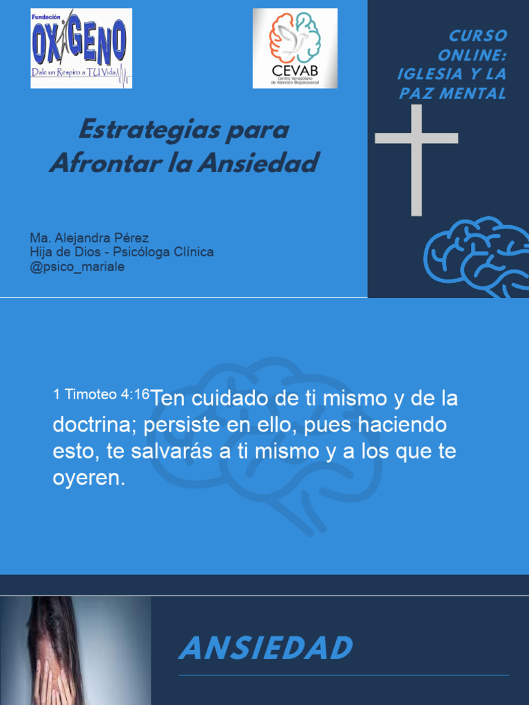 IGLESIA Y LA PAZ MENTAL- ANSIEDAD | PDF | Ansiedad | Trastorno de ansiedad