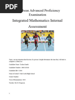 Math Sba Sample 1 | PDF | Chart | Track And Field