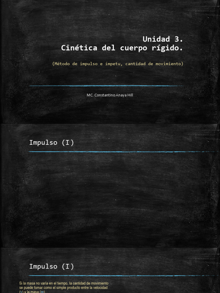 Impulso | PDF | Masa | Impulso