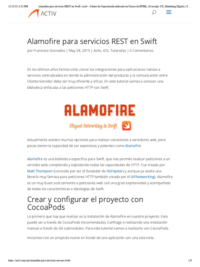 Alamo Re para Servicios Rest en Swift: Alamo Re Alamo Re Matt Thompson Nshipster Afnetworking ...