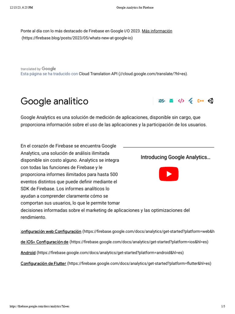 Google Analytics For Firebase | PDF | Ingeniería de software ...