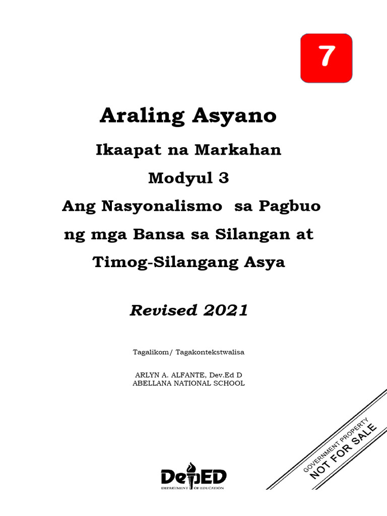 AP 7 Q4 Module 3 | PDF