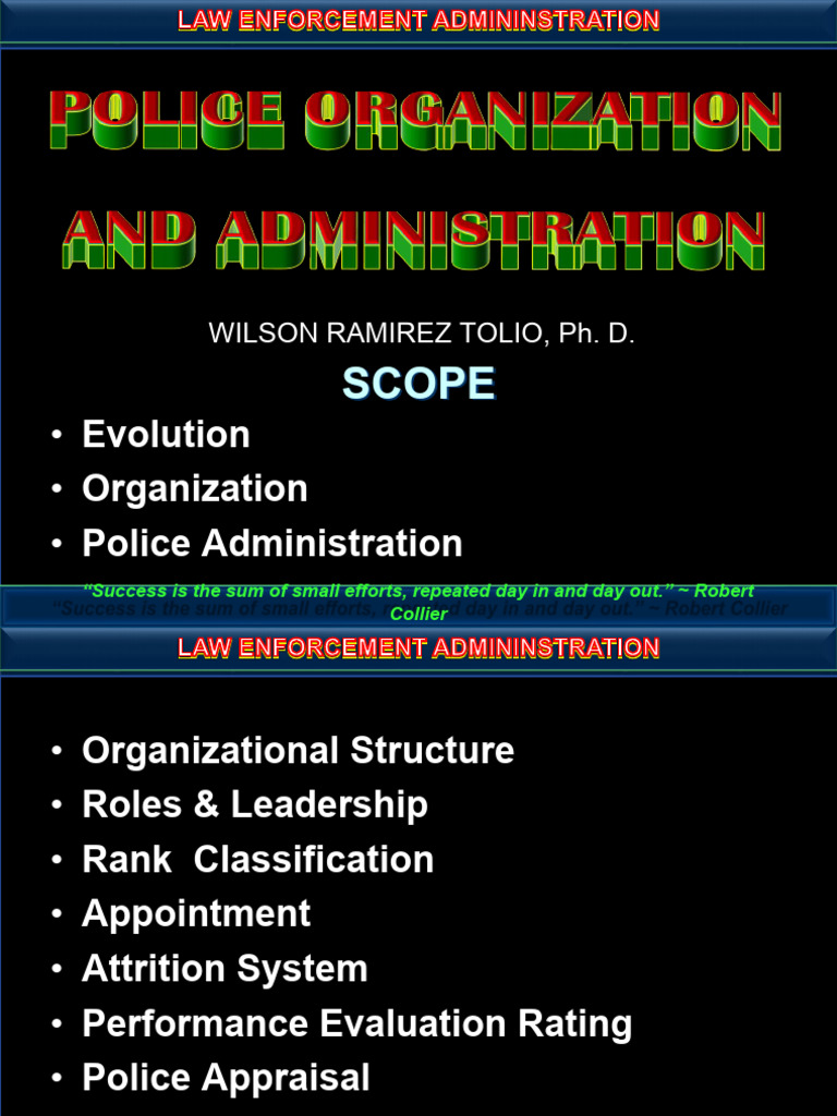Law Enforcement Org - Admin 1 21 22 | PDF | Police | National Security