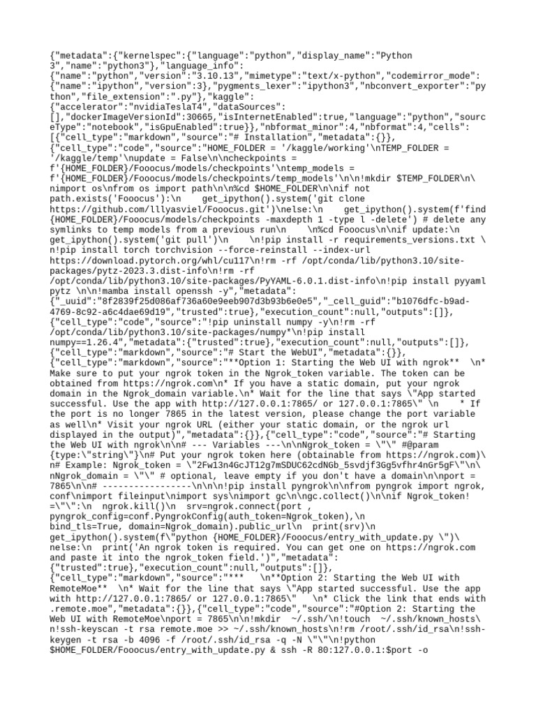Updated Fooocus Ipynb | PDF | Computer Science | Computer Programming Updated Fooocus Ipynb | PDF | Computer Science | Computer Programming