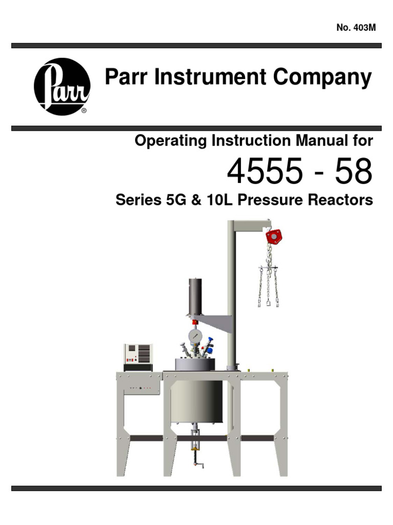 MAnual Reactor Parr 4555 | PDF | Valve | Alternating Current