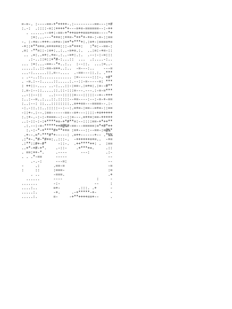 Smaller Adjusted Ascii Art Representation | PDF