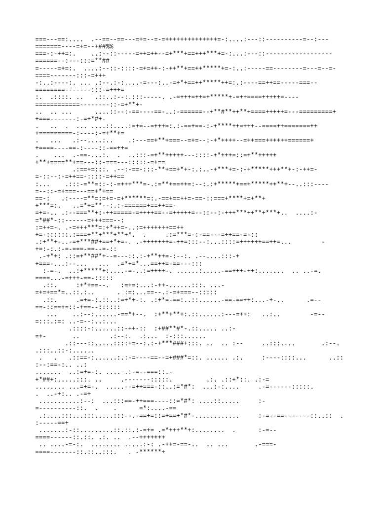 New Ascii Art Representation | PDF