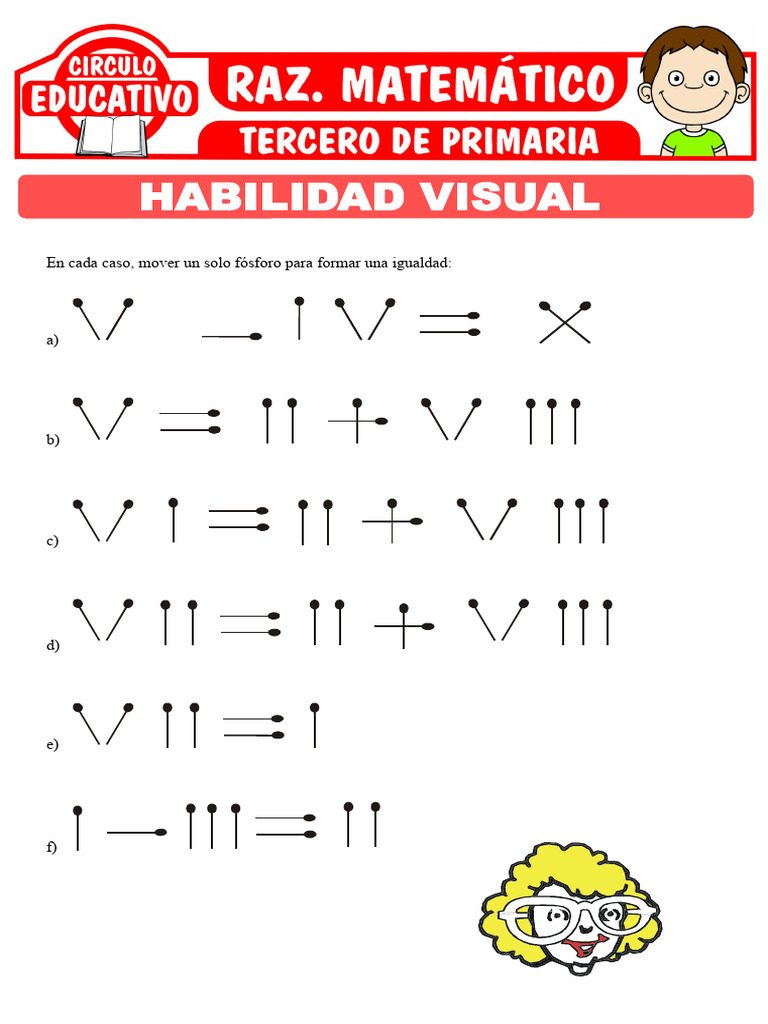Habilidad Visual para Tercero de Primaria | PDF