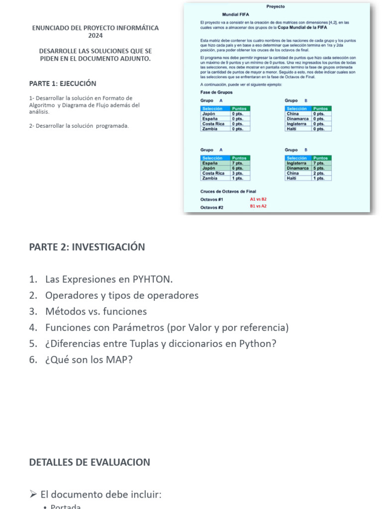 Enunciado Del Proyecto Informática Q1 2024 Pdf Informática