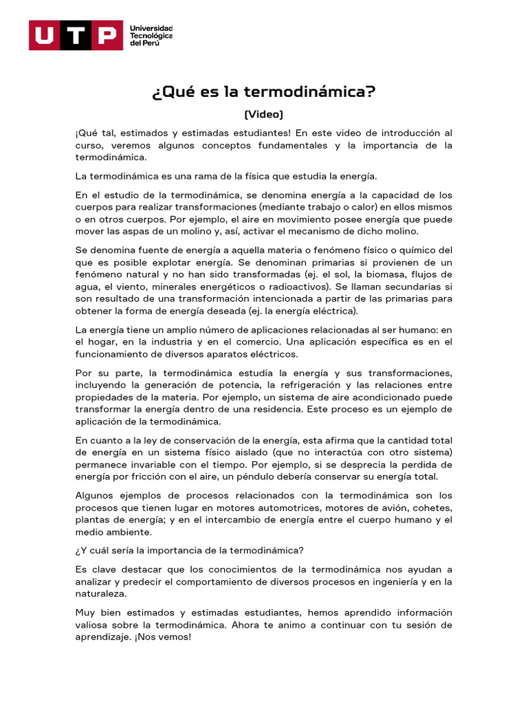 Semana+01+-+Gui BRZSKB | PDF | Termodinámica | Física