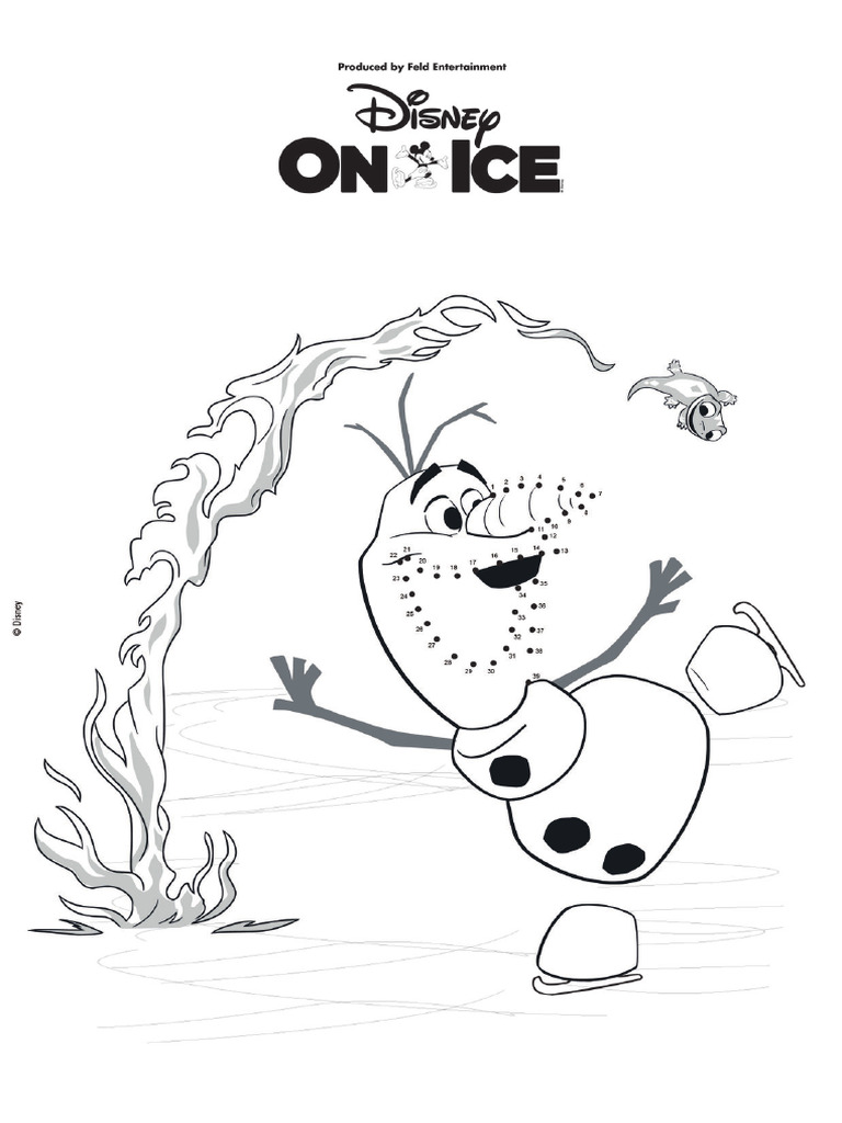 DOI Activity Sheet Olaf Connect The Dots | PDF